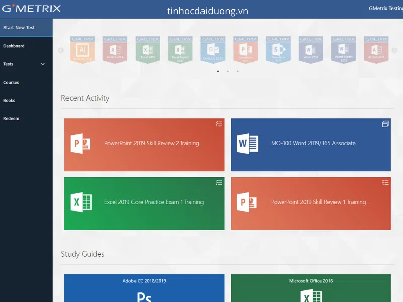 Hướng Dẫn Sử Dụng Gmetrix MOS 2016 | Phần Mềm Thi Thử MOS - Tin Học Đại Dương